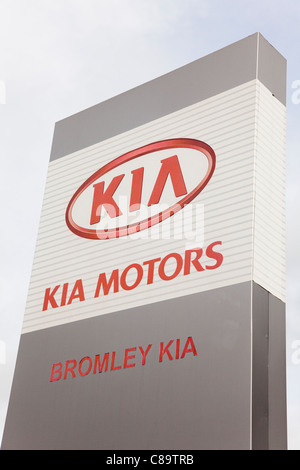 Sign, Kia Motors Main Dealer, Bromley, Kent, UK Stock Photo - Alamy