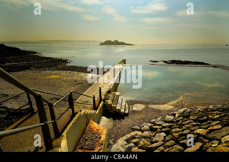 Firestone Bay at Devil's Point in Plymouth, Devon Stock Photo - Alamy