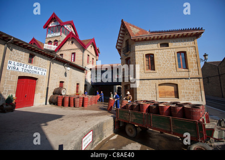 Txori-Toki tower at Viña Tondonia winery, Barrio de la Estación, Haro ...