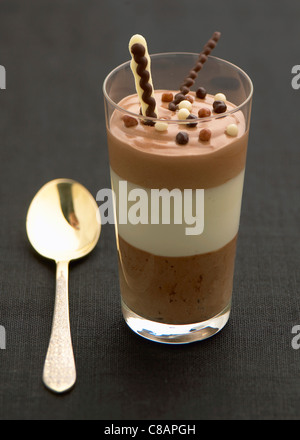 Two chocolate Verrines Stock Photo - Alamy