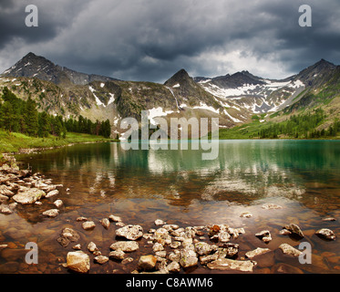Beautiful landscape of lofty mountains in the morning Stock Photo - Alamy