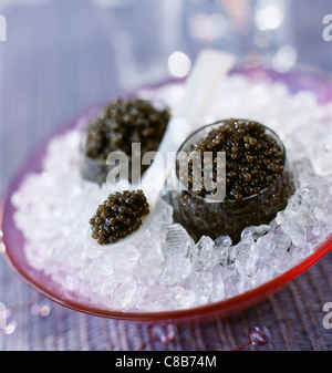 caviar on ice Stock Photo - Alamy