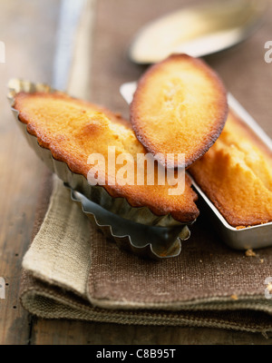Financier almond sponge cakes Stock Photo - Alamy