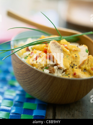 chicken colombo with basmati rice Stock Photo - Alamy
