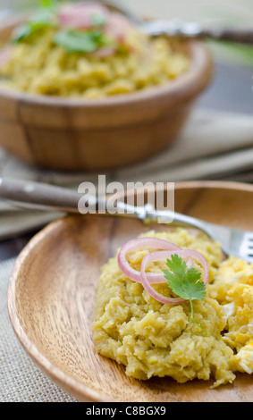 Mangu, Dominican dish of mashed green plantains Stock Photo - Alamy