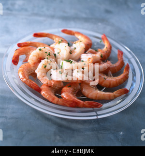 mediterranean prawn tails Stock Photo - Alamy