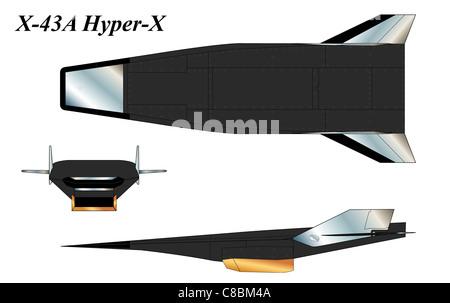 The X-43A is an unpiloted hypersonic research vehicle designed for ...