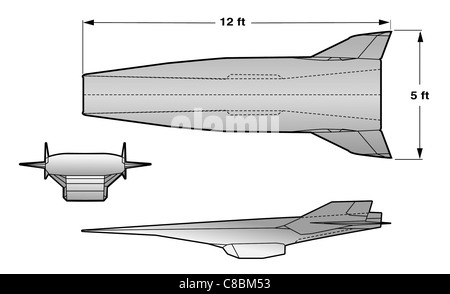 The X-43A is an unpiloted hypersonic research vehicle designed for ...