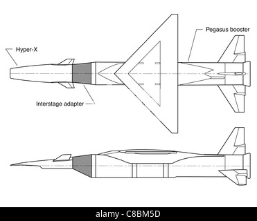 The X-43A is an unpiloted hypersonic research vehicle designed for ...