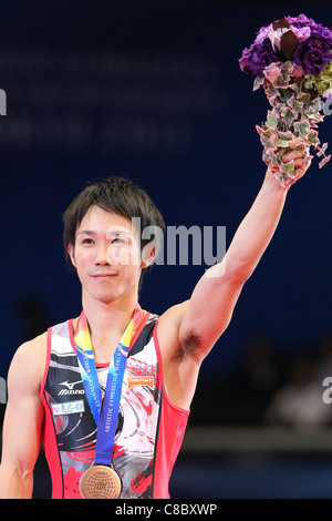 Makoto Okiguchi (JPN) poses at 2011 World Artistic Gymnastics ...