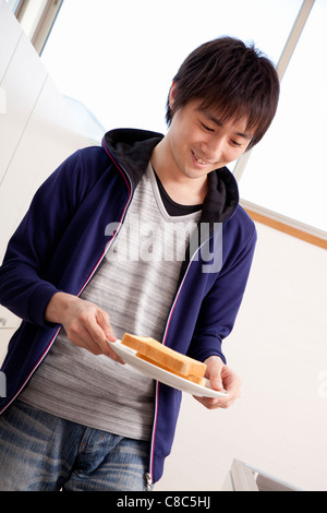 breakfast on plate Stock Photo - Alamy