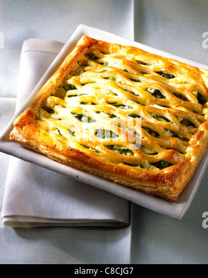 Vegetable Tart, puff pastry, chard, carrot, onion, garlic and red ...
