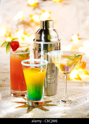 Christmas cocktails with shaker Stock Photo - Alamy