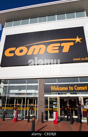 Comet retail store at an out of town shopping centre Greenwich London ...