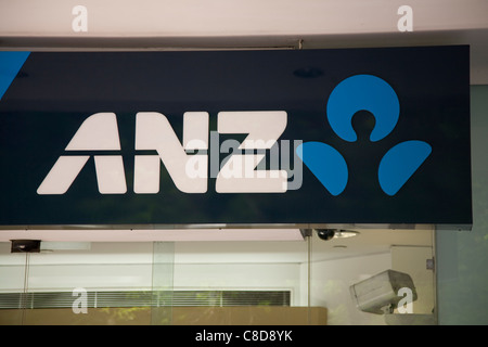 ANZ bank branch sign in Sydney,NSW,Australia, Australia and New Zealand bank Stock Photo - Alamy