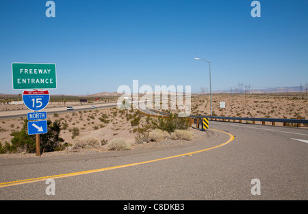 i-15 interstate freeway road entrance Las Vegas Nevada USA Stock Photo ...