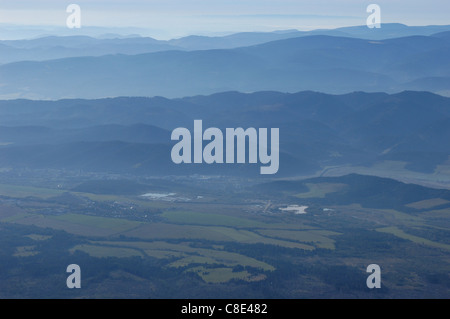 View from slopes of the Gerlach Peak or Gerlachovsky stit (2,655 metres ...