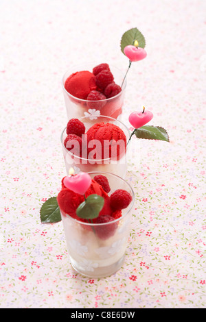 Vacherin,ice cream dessert Stock Photo - Alamy