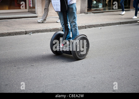 person on segway in Rome city town Italy Stock Photo - Alamy