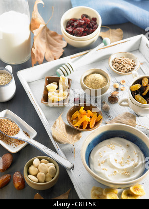 Muesli with fruit Stock Photo - Alamy