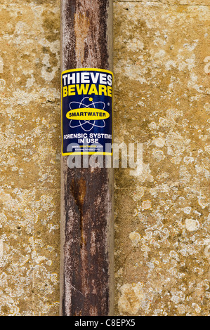 A Smartwater warning sign Stock Photo - Alamy