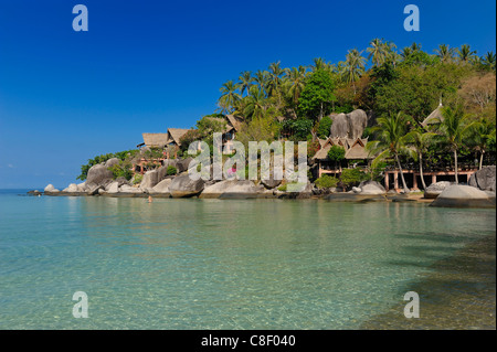 Koh Tao, Cabana Hotel, Sai Ree, Thailand, Asia, coast, beach Stock ...