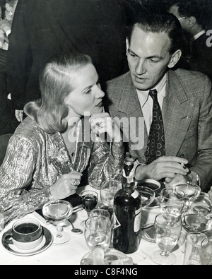 ANN TODD (1909-1993) English film actress in her home vegetable garden ...
