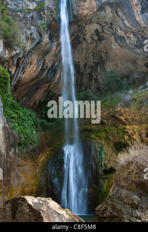 Cascade de Courmes, France, Europe, Provence, Alpes-Maritimes, brook ...