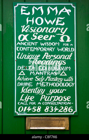 visionary with a sign Stock Photo - Alamy