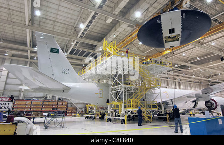 AWACS antenna, Airborne Warning and Control System Stock Photo - Alamy
