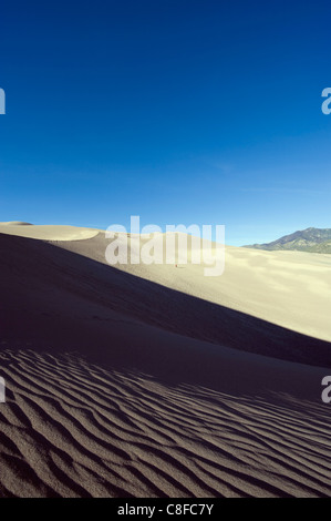 USA, Colorado, Great Sand Dunes National Park and Preserve Stock Photo ...