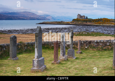 Isle of Mull, Inner Hebrides, Scotland. The mountains of Ardnamurchan ...