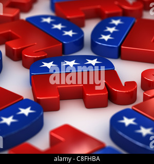 American republican party logos Stock Photo - Alamy