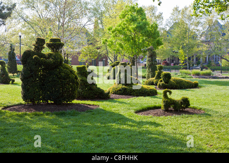 The Topiary Garden Deaf School Park Columbus Ohio Stock Photo - Alamy