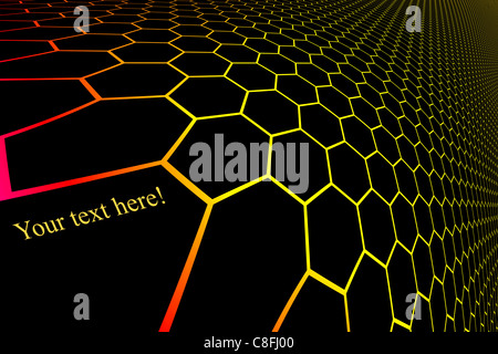 gradient silhouette hexagonal grid pattern Stock Photo - Alamy
