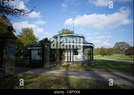 Entrance to Barbrook House on the Chatsworth Estate where Joseph Paxton ...