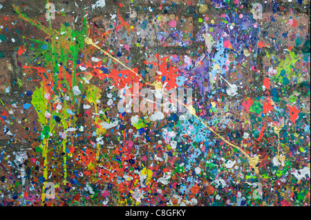 Paint splotches on a wall Cape Town South Africa Stock Photo - Alamy