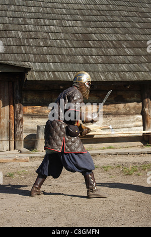Jomsborg Vikings Hird reenactment group, Warsaw, Poland Stock Photo - Alamy