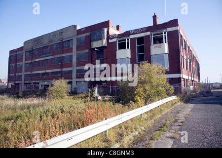 Derelict former dock office buildings, Albert Dock, Hull, Yorkshire ...