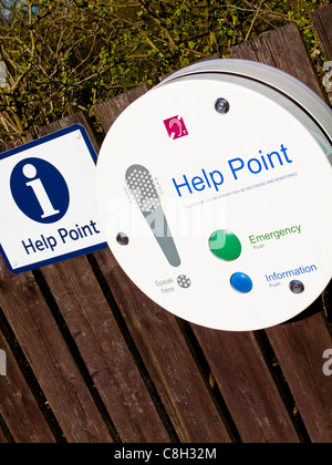 Passenger help point at a station for assistance or reporting an ...