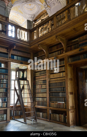 Melk: Melk Abbey monastery: Library with ceiling fresco by Paul Troger ...