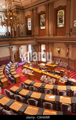 Senate chamber, Colorado State Capitol, Denver, Colorado USA Stock ...