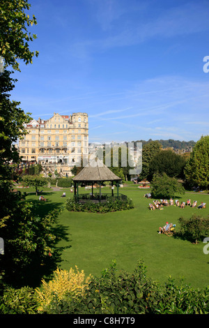 The Grand Parade and Park in Bath Somerset Stock Photo - Alamy