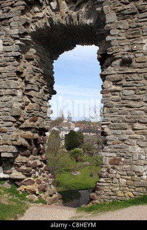 Christchurch castle ruins Dorset UK of Norman origin Stock Photo - Alamy