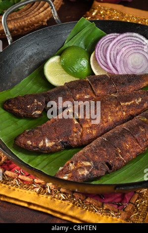 Mackerel rechad. Mackerel recheado. Goa food Stock Photo - Alamy