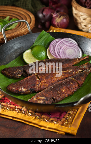Mackerel rechad. Mackerel recheado. Goa food Stock Photo - Alamy