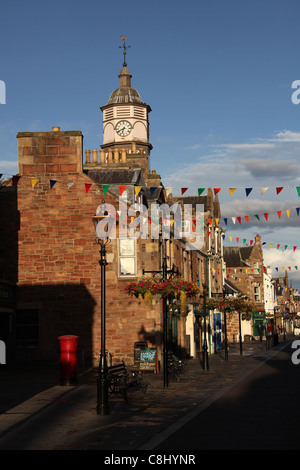 High Street, Dingwall, Ross and Cromarty, Scotland, UK. The Town House ...