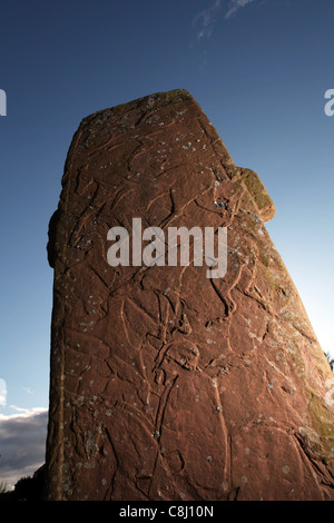 Pictish stone at Fowlis Wester, Scotland Stock Photo - Alamy
