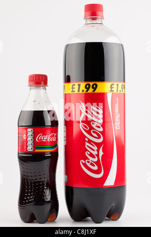 LARGE BOTTLES OF COCA COLA ON SUPERMARKET SHELF Stock Photo - Alamy