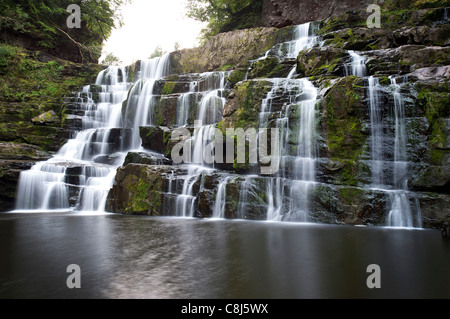 Falls of Clyde on the River Clyde Corra Linn waterfalls near New Lanark ...
